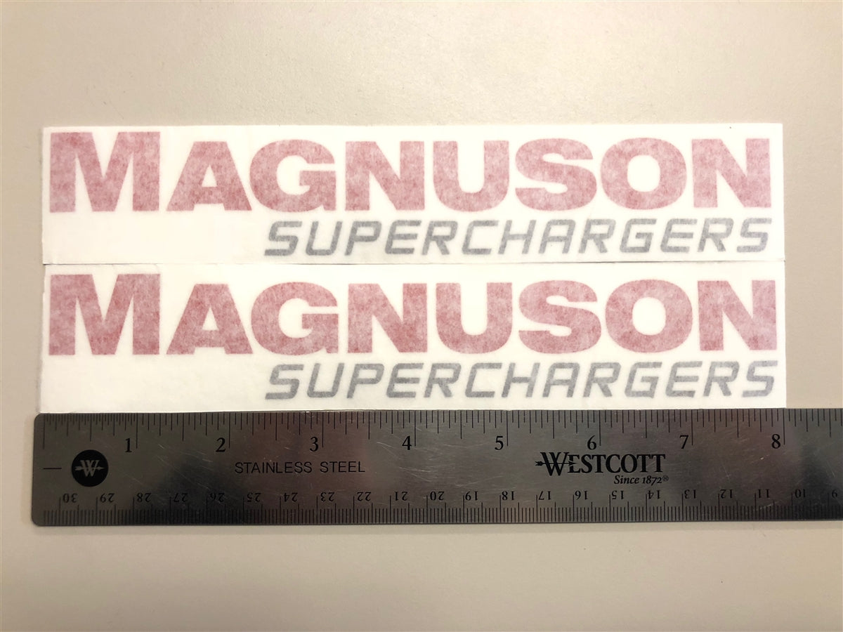 Two Magnuson Superchargers 8" X 1.5" Decals – Billys Speed Shop