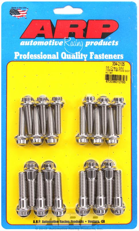 ARP SB Chevy SB2 intake manifold bolt kit tall – Billys Speed Shop